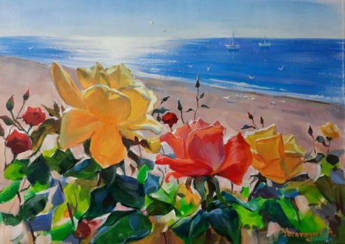 Solve Sea of Roses jigsaw puzzle online with 108 pieces
