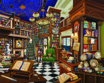 Solve Library jigsaw puzzle online with 130 pieces