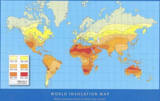 Solve January World Sun Hours Map jigsaw puzzle online with 15 pieces