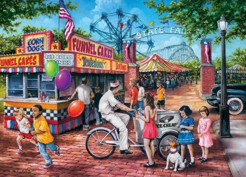 Solve Vintage State Fair (395) jigsaw puzzle online with 70 pieces