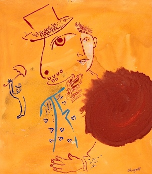 Solve Double profil, 1938, Marc Chagall (1887-1985) jigsaw puzzle ...