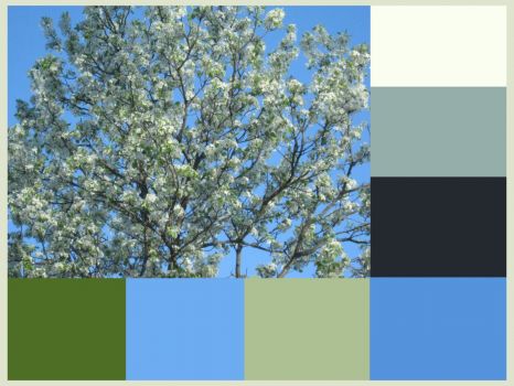 Solve Color Palette Spring Tree jigsaw puzzle online with 540 pieces