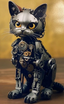 Solve RoboCat jigsaw puzzle online with 24 pieces