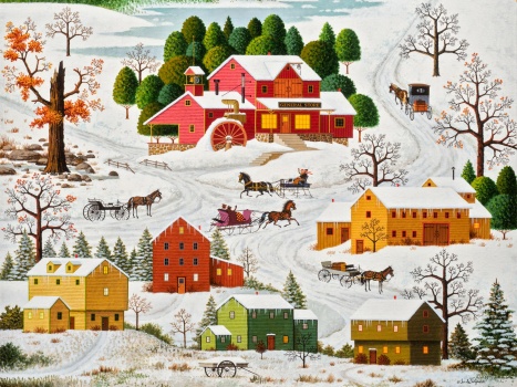Solve Connecticut Town Shoppers jigsaw puzzle online with 352 pieces