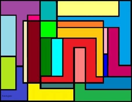 Solve Fun with shapes jigsaw puzzle online with 35 pieces