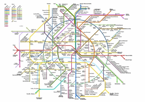 Solve Alternate Paris Metro Map jigsaw puzzle online with 600 pieces