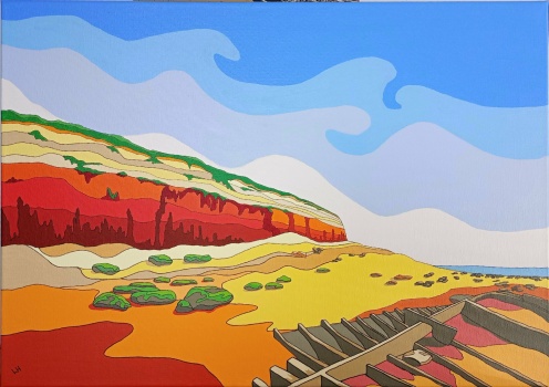 Solve Hunstanton Beach jigsaw puzzle online with 315 pieces