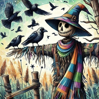 Solve Scarecrow (resizable 9 to 306 pieces) jigsaw puzzle online with ...