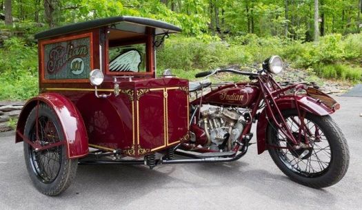 Solve 1929 Indian motorcycle with sidecar jigsaw puzzle online with 45 ...