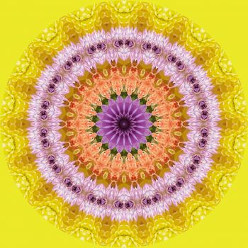 Solve kaleidoscope 369 yellow mandala very large jigsaw puzzle online ...