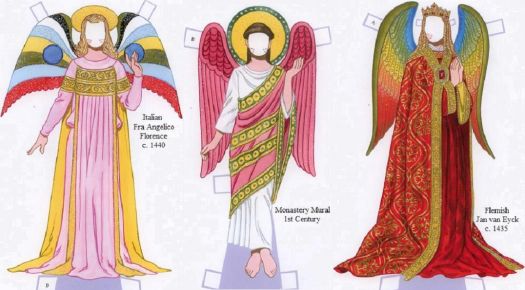 Solve Paper Doll ~ Angel Robes IV jigsaw puzzle online with 84 pieces