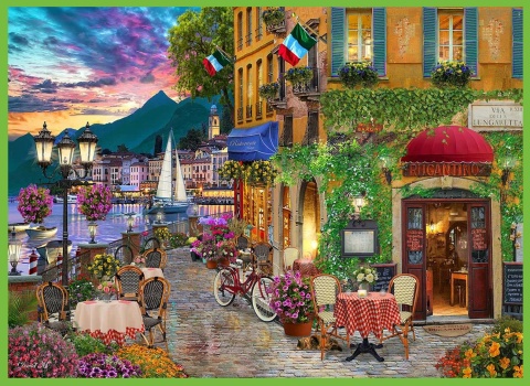 Solve Italian Evening jigsaw puzzle online with 352 pieces