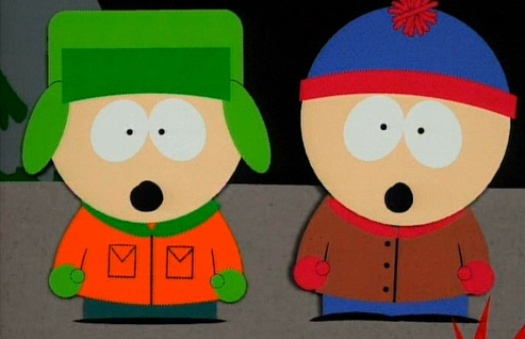 Solve Kyle and Stan Shocked jigsaw puzzle online with 294 pieces