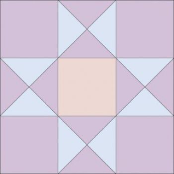 Solve Ohio Star 1 jigsaw puzzle online with 25 pieces