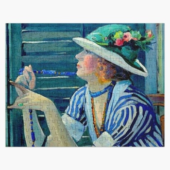 Solve The Answer _ Vintage Jane Peterson Oil Painting Print Jigsaw ...