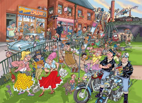 Solve 50's jigsaw puzzle online with 165 pieces