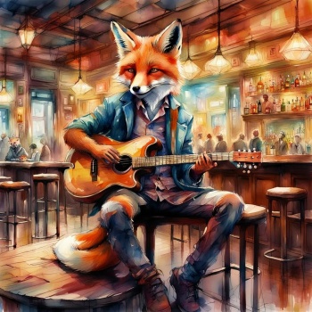 Solve Musical Fox jigsaw puzzle online with 225 pieces