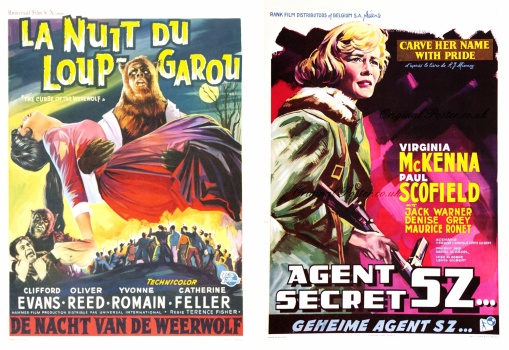 Solve Curse of the Werewolf ~ 1961 and Carve Her Name with Pride ~ 1958 ...