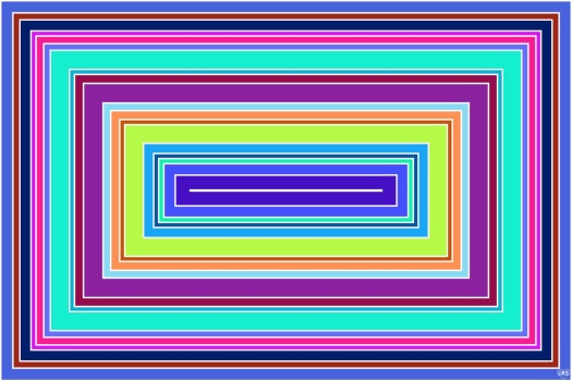 Solve Concentric Rectangles!! ~ M jigsaw puzzle online with 96 pieces