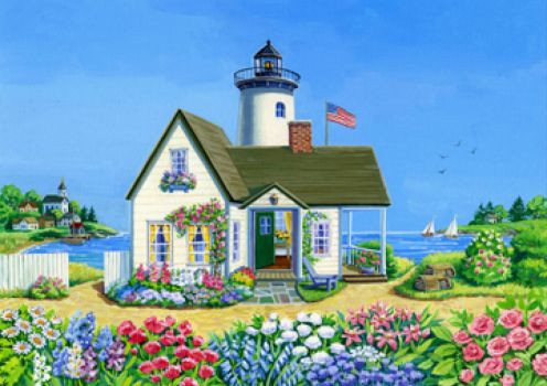 Solve Lighthouse jigsaw puzzle online with 315 pieces