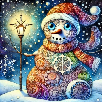Solve SNOWMAN jigsaw puzzle online with 289 pieces