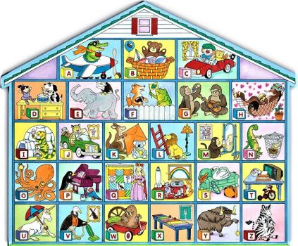 Solve The Alphabet House jigsaw puzzle online with 143 pieces