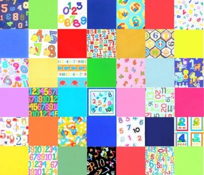 Solve PATCHWORK NUMBERS jigsaw puzzle online with 72 pieces