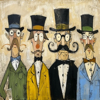 Solve Distinguished Gentlemen jigsaw puzzle online with 306 pieces