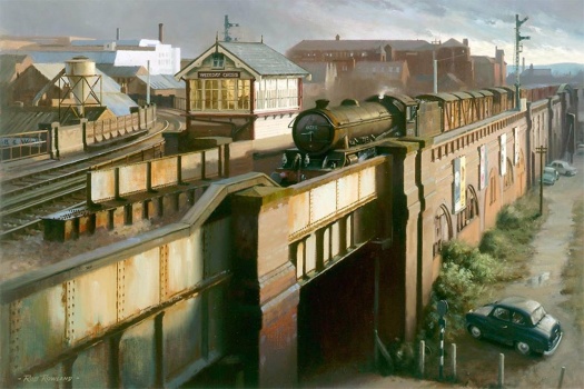 Solve LNER Class B1 4-6-0 61275 passes Weekday Cross, Nottingham, 1959 ...