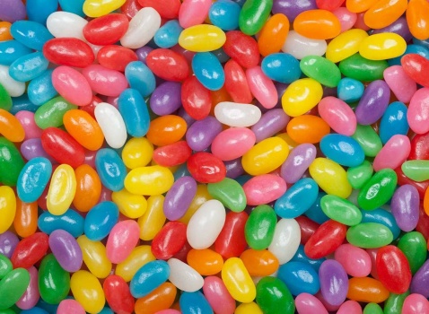 Solve Rainbow jelly beans jigsaw puzzle online with 176 pieces
